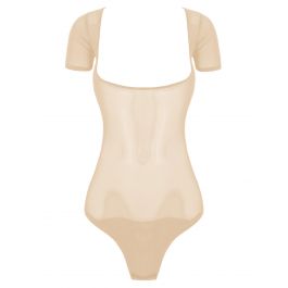Women's See-Through Mesh Open Chest Bodysuit