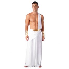 Mens Greek God Costume Roman Toga Caesar Outfits