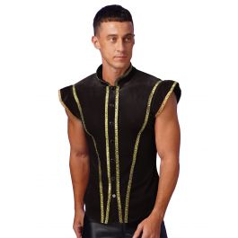 Men's Medieval Royal Guard Costume Vintage Vest