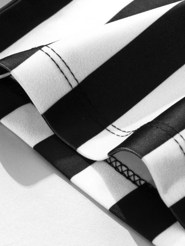 iEFiEL Mens Striped Wrestling Singlet Bodysuit Stretchy Sleeveless ...