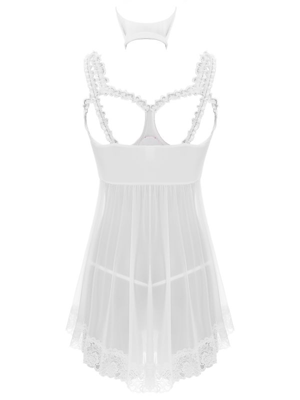 Women Plus Size Sexy Nurse Costumes Lingerie